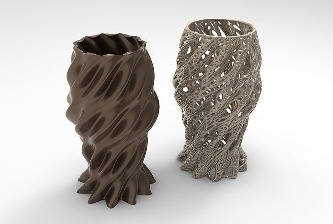 Vase Voronoi 5 3D model 3D printable | CGTrader