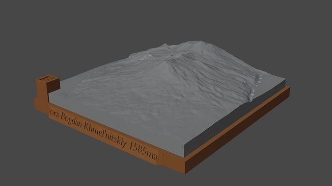 Gora Bogdan Khmelnitskiy 3D model 3D printable | CGTrader