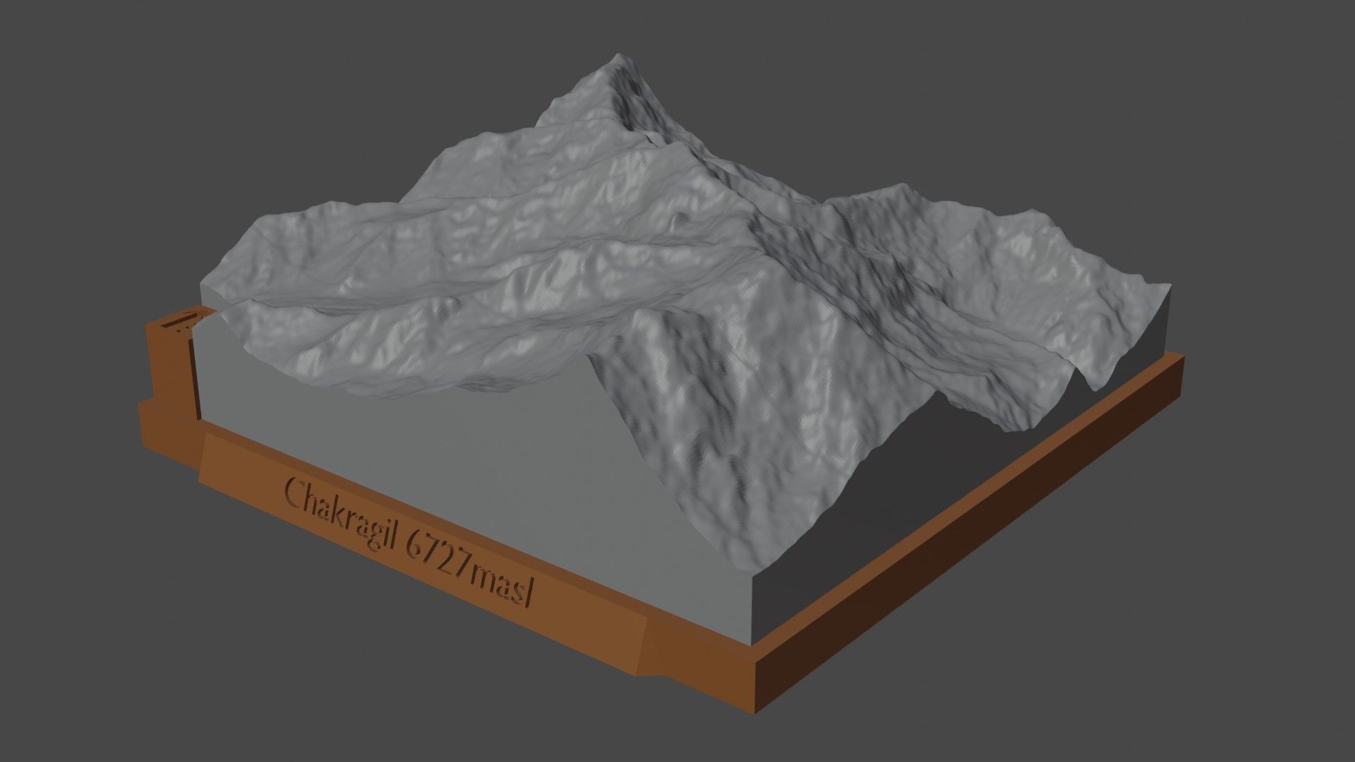 Chakragil mountain 3D model 3D printable | CGTrader