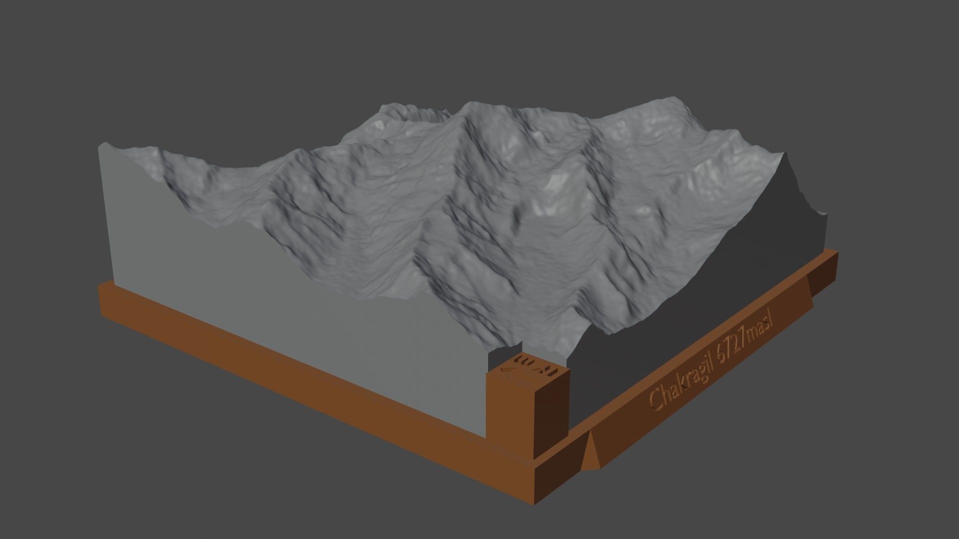 Chakragil mountain 3D model 3D printable | CGTrader