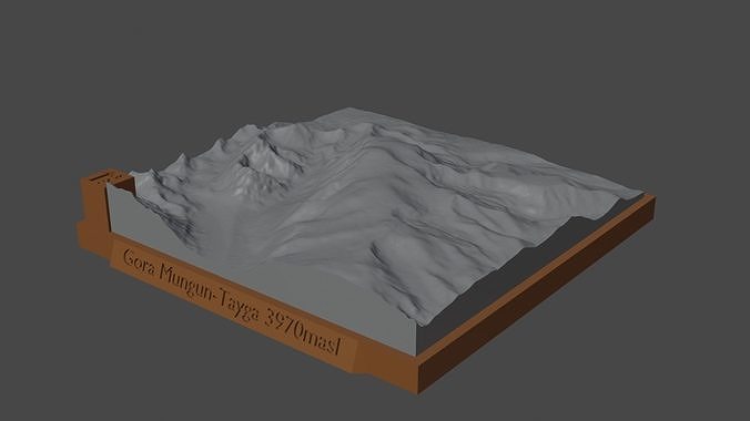 Gora Mungun-Tayga 3D model 3D printable | CGTrader