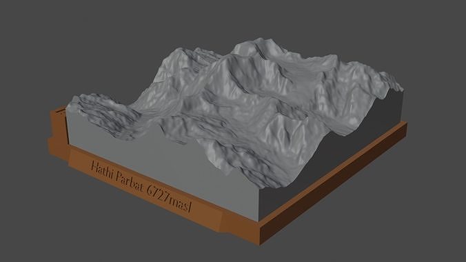 Hathi Parbat 3D model 3D printable | CGTrader