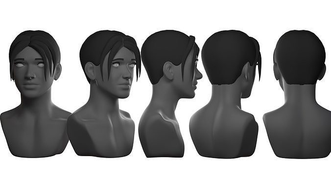 Stylized Head 3D model | CGTrader