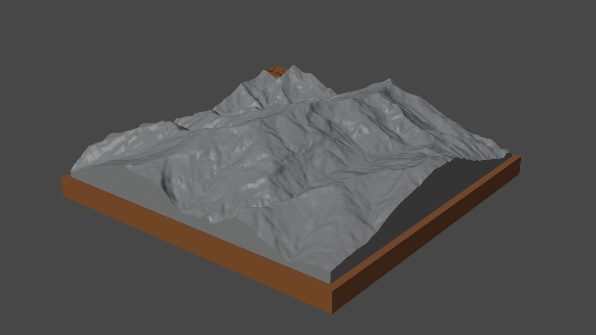 Mount Halcon 3D model 3D printable | CGTrader