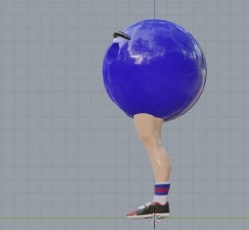 3D model BowlingBallMan ball VR / AR / low-poly | CGTrader