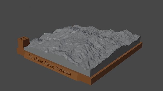 Mount Hilong-hilong 3D model 3D printable | CGTrader