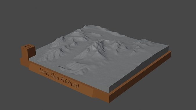 Liushi Shan 3D model 3D printable | CGTrader