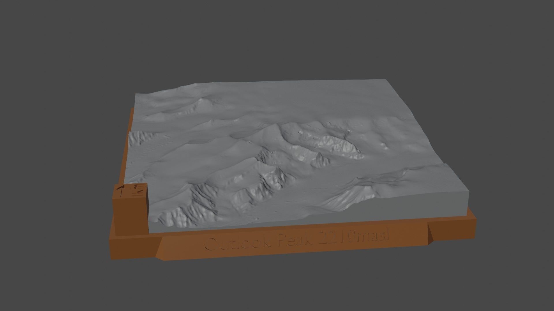 Outlook Peak 3D model 3D printable | CGTrader
