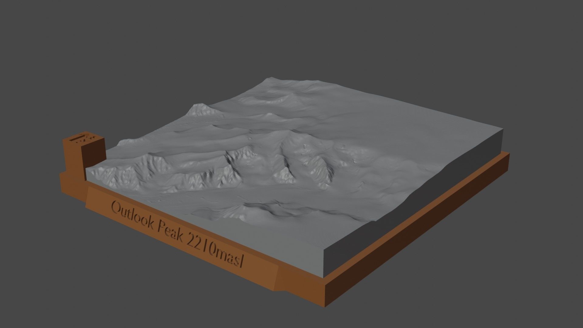 Outlook Peak 3D model 3D printable | CGTrader