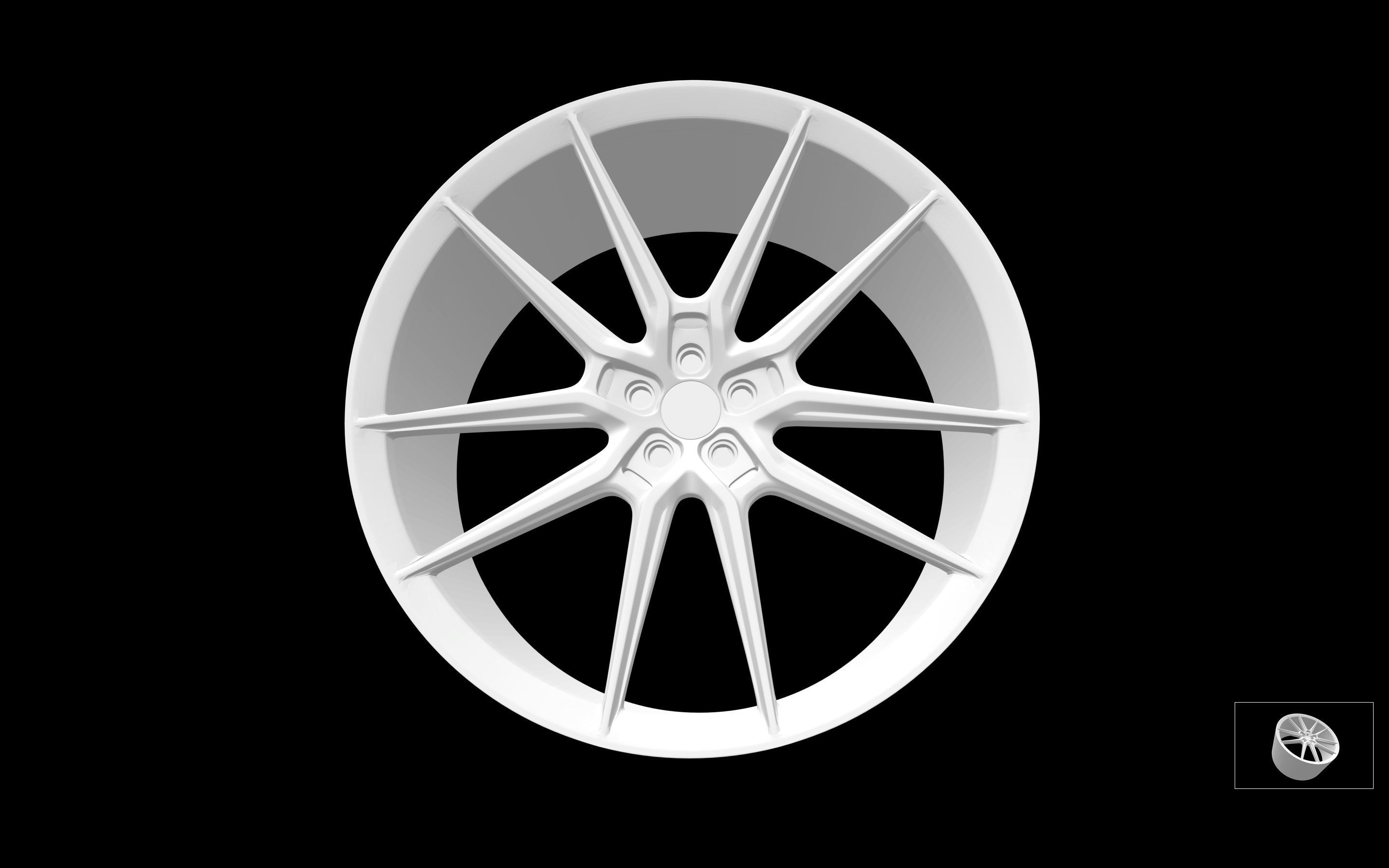 Vossen NF9 scalable and printable rim 3D model 3D printable | CGTrader