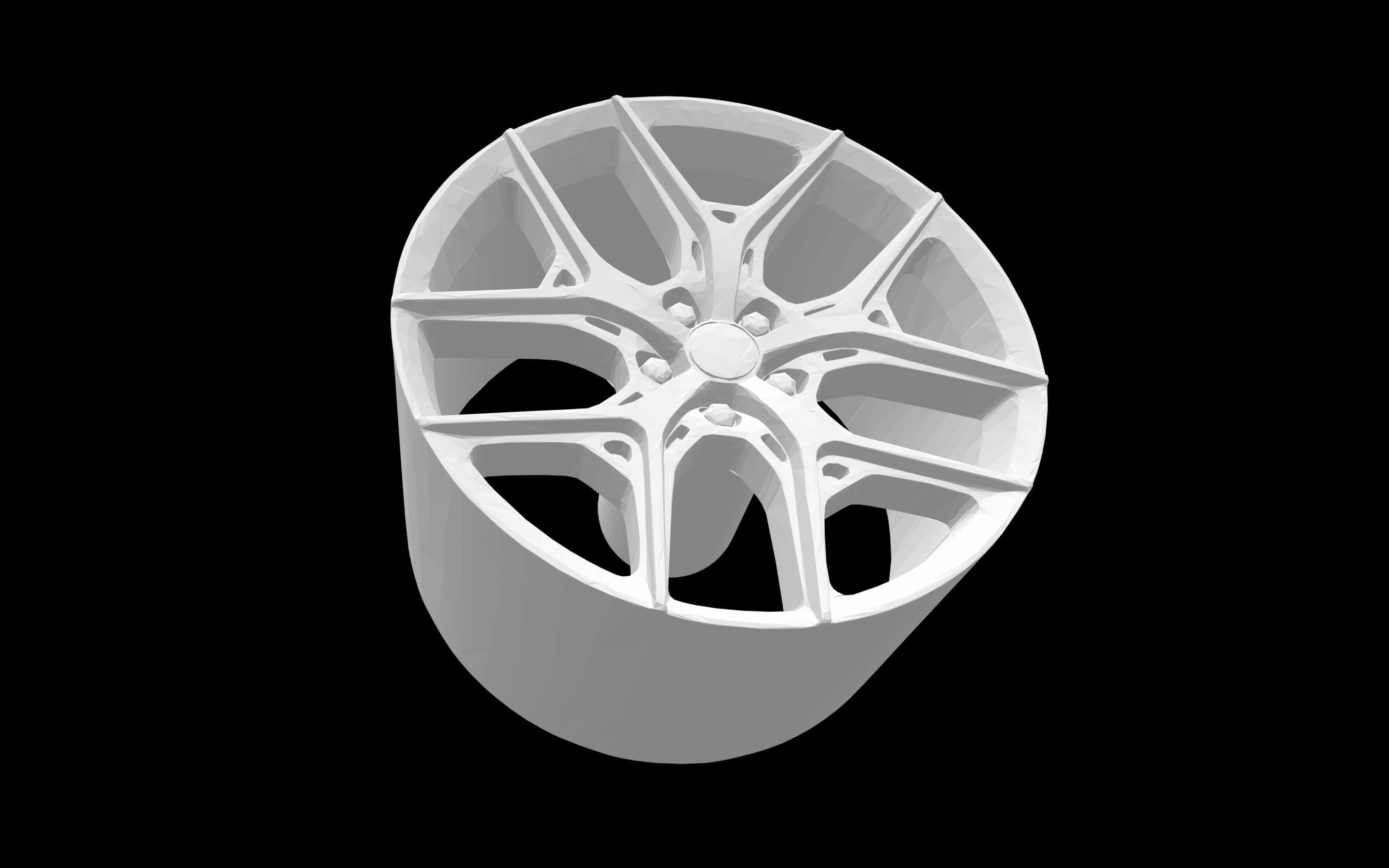 Vossen HF5 scalable and printable rim 3D model 3D printable | CGTrader
