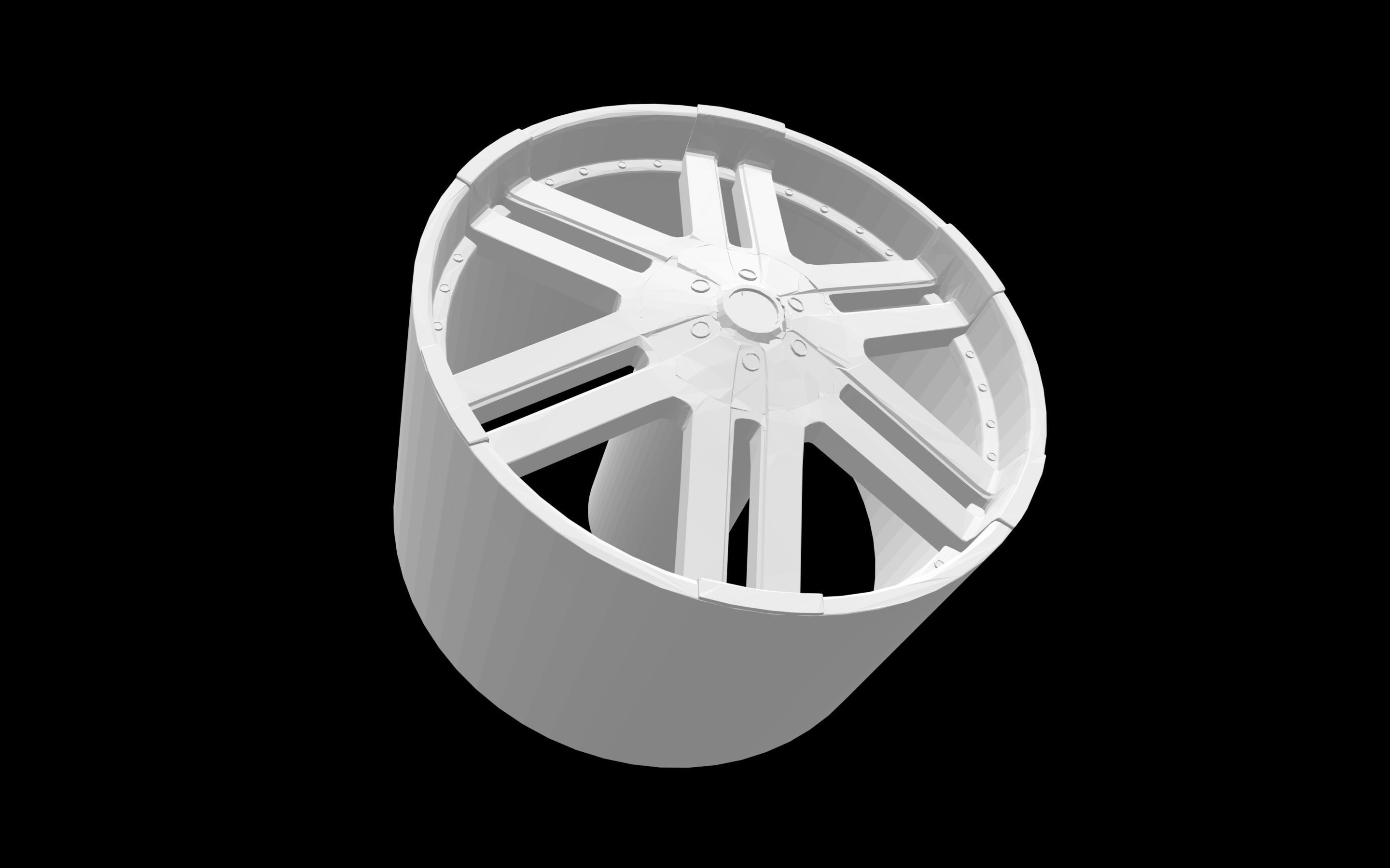 TIS 04 scalable and printable rim 3D model 3D printable | CGTrader