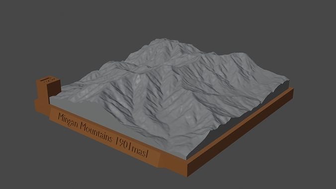 Mingan Mountains 3D model 3D printable | CGTrader