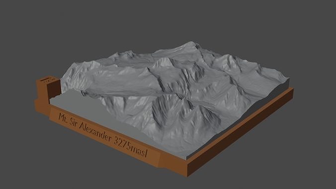 Mount Sir Alexander 3D model 3D printable | CGTrader
