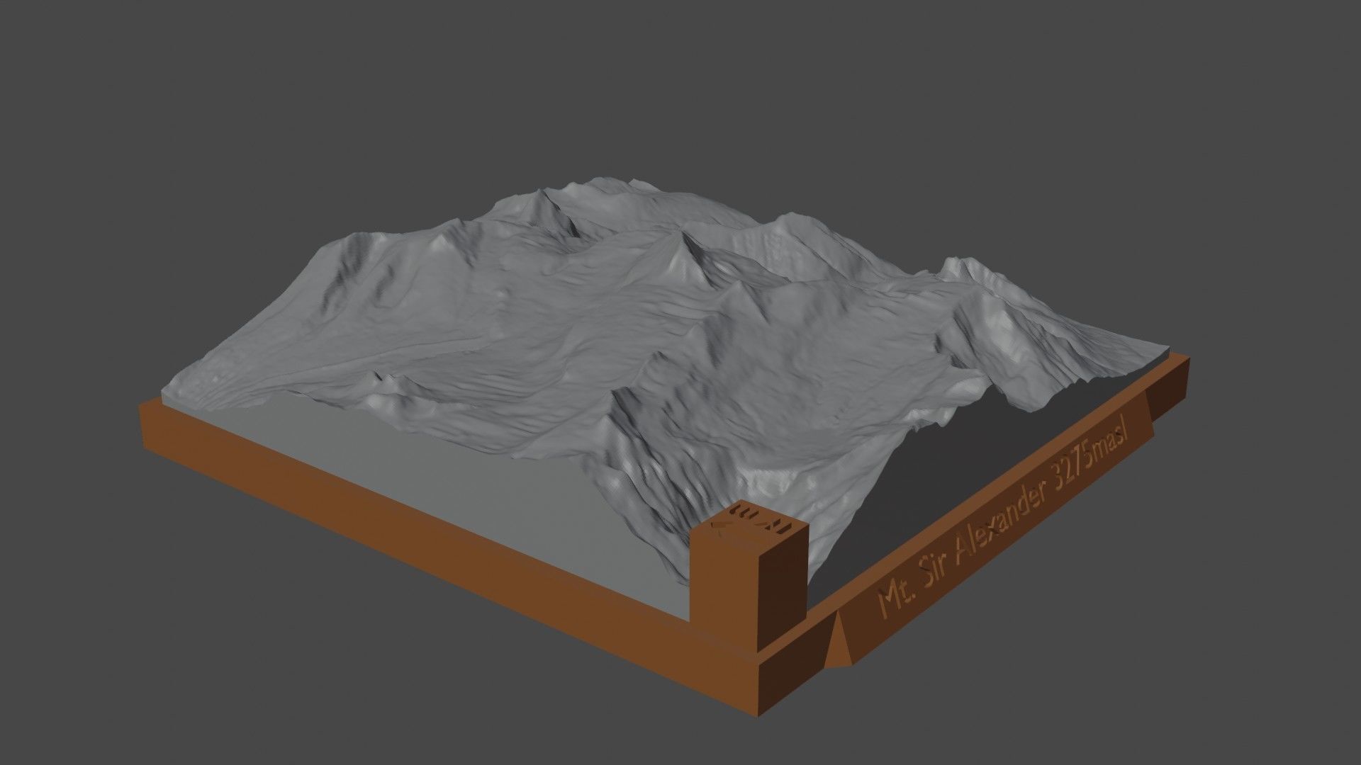 Mount Sir Alexander 3D model 3D printable | CGTrader