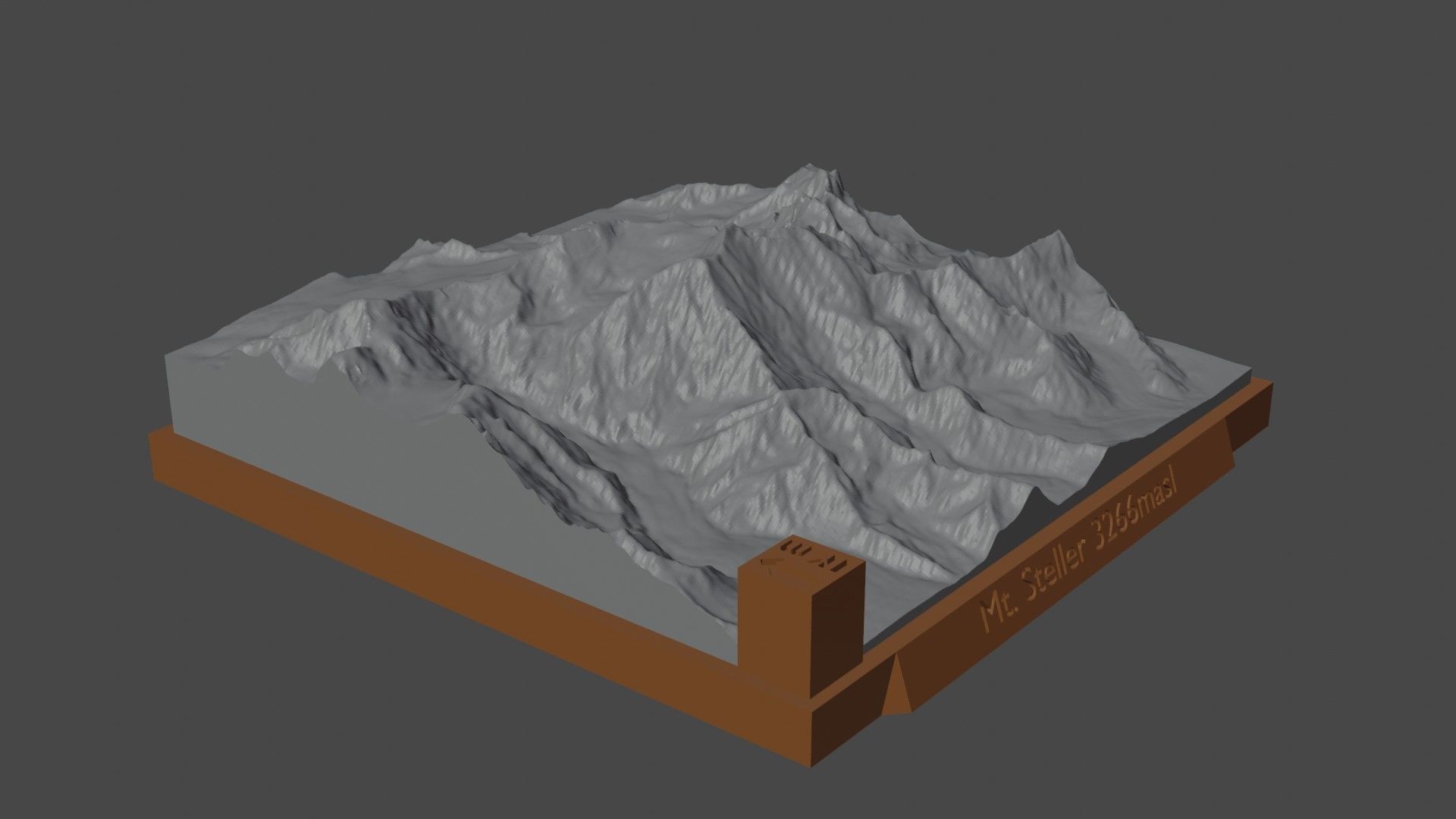 Mount Steller 3D model 3D printable | CGTrader