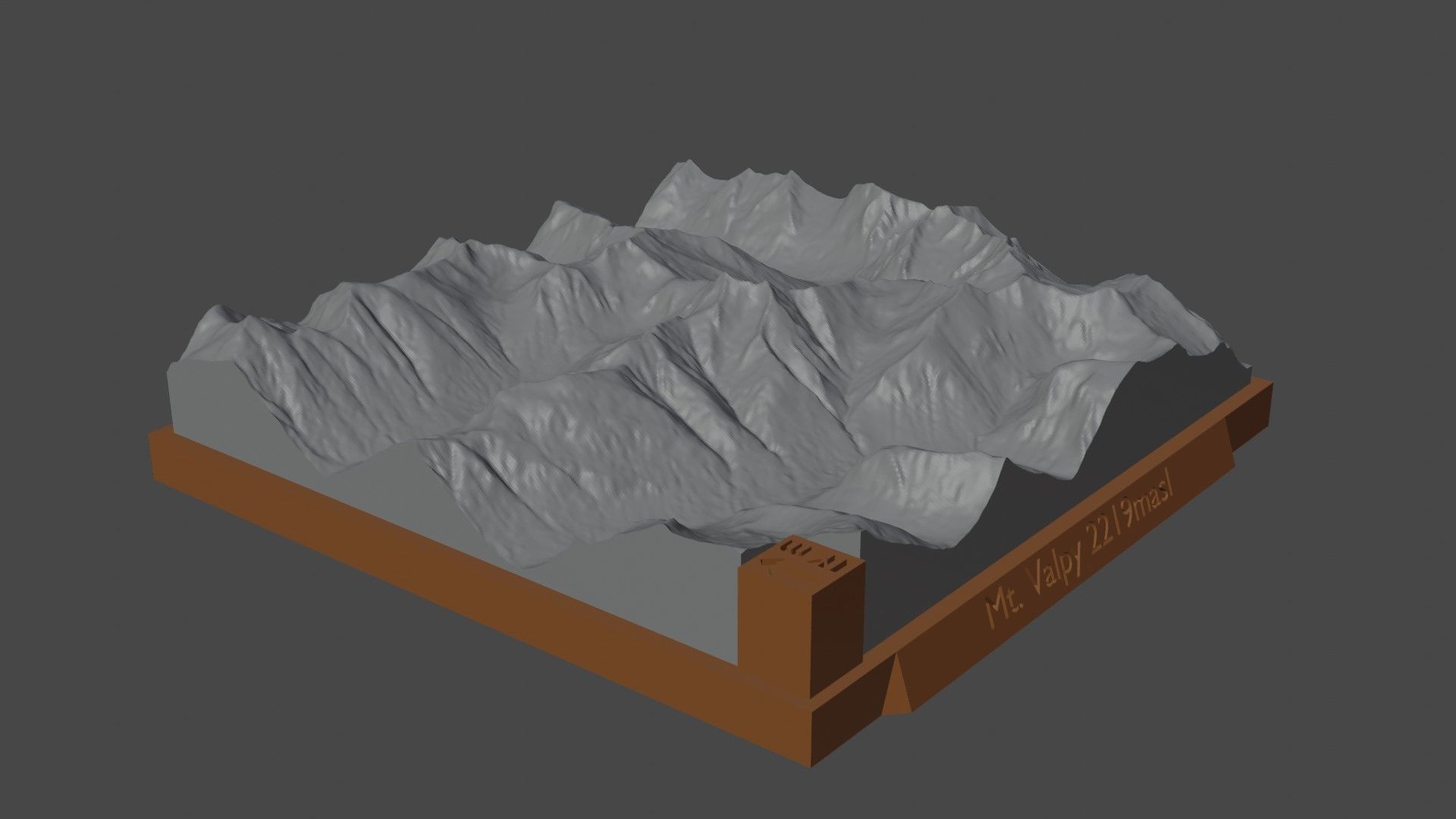 Mount Valpy 3D model 3D printable | CGTrader