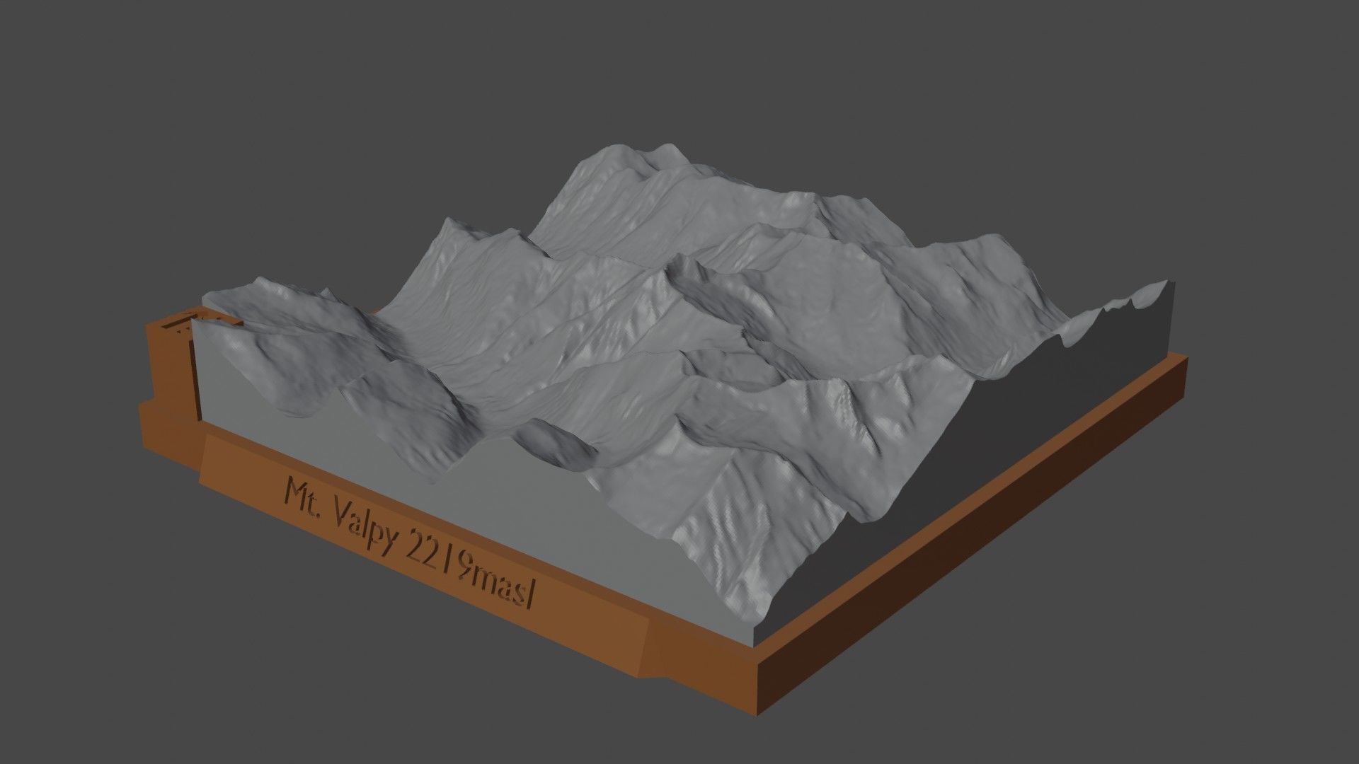 Mount Valpy 3D model 3D printable | CGTrader