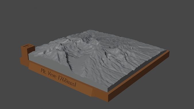 Mount Veve 3D model 3D printable | CGTrader