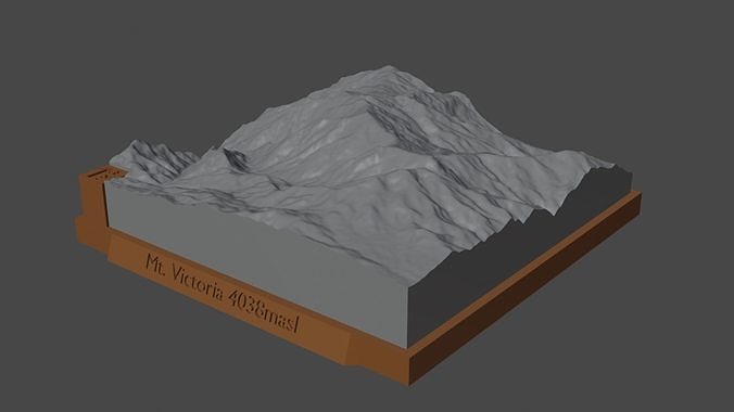Mount Victoria 3D model 3D printable | CGTrader