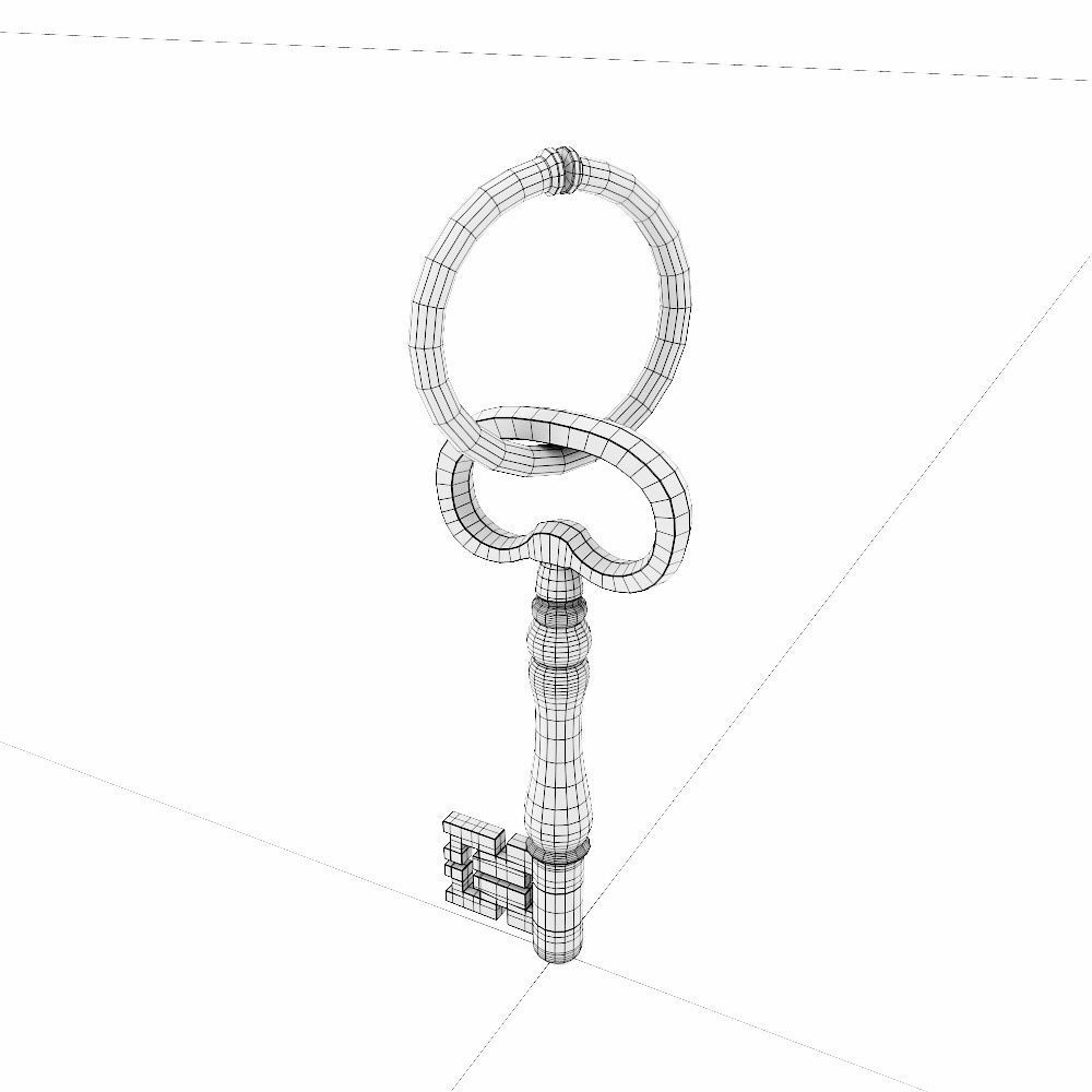 Door key 3d model 3D model | CGTrader