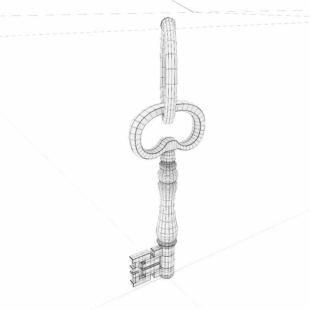Door key 3d model 3D model | CGTrader