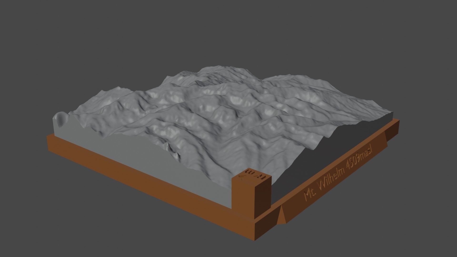 Mount Wilhelm 3D model 3D printable | CGTrader
