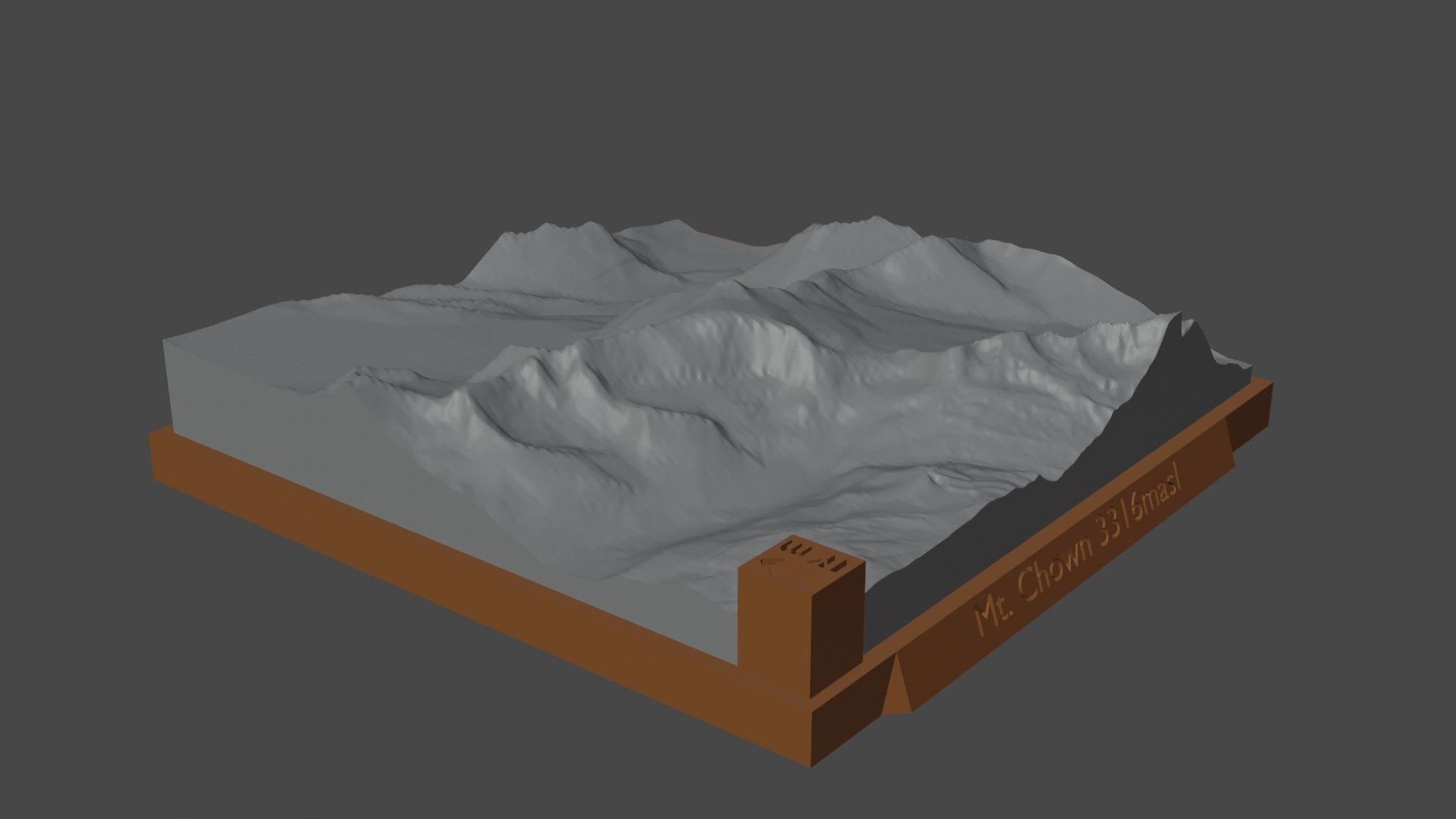 Mount Chown 3D model 3D printable | CGTrader