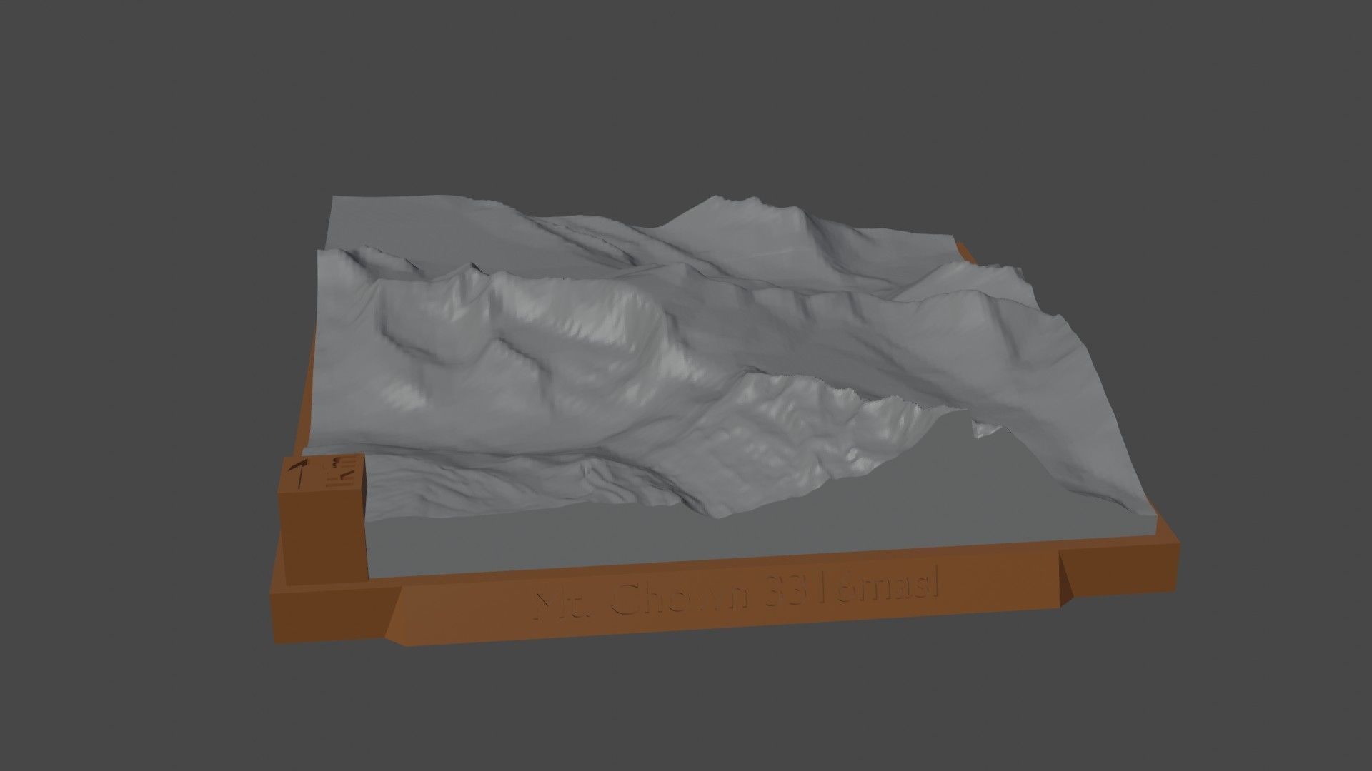 Mount Chown 3D model 3D printable | CGTrader