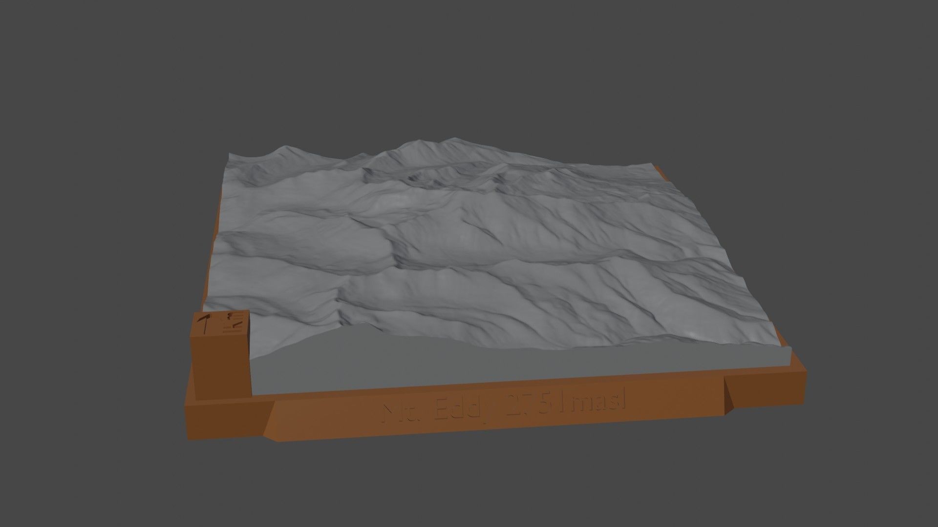 Mount Eddy 3D model 3D printable | CGTrader
