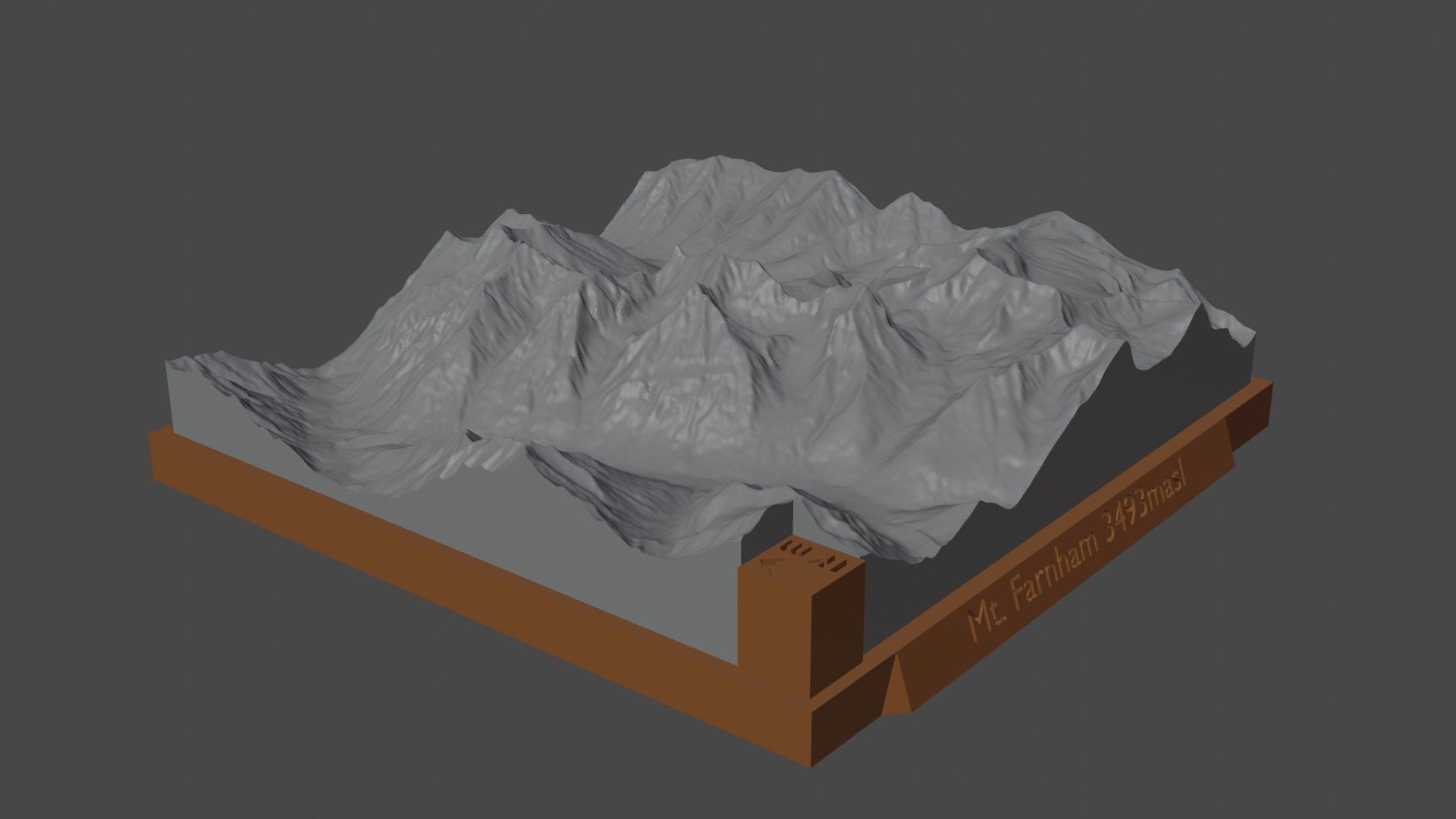 Mount Farnham 3D model 3D printable | CGTrader