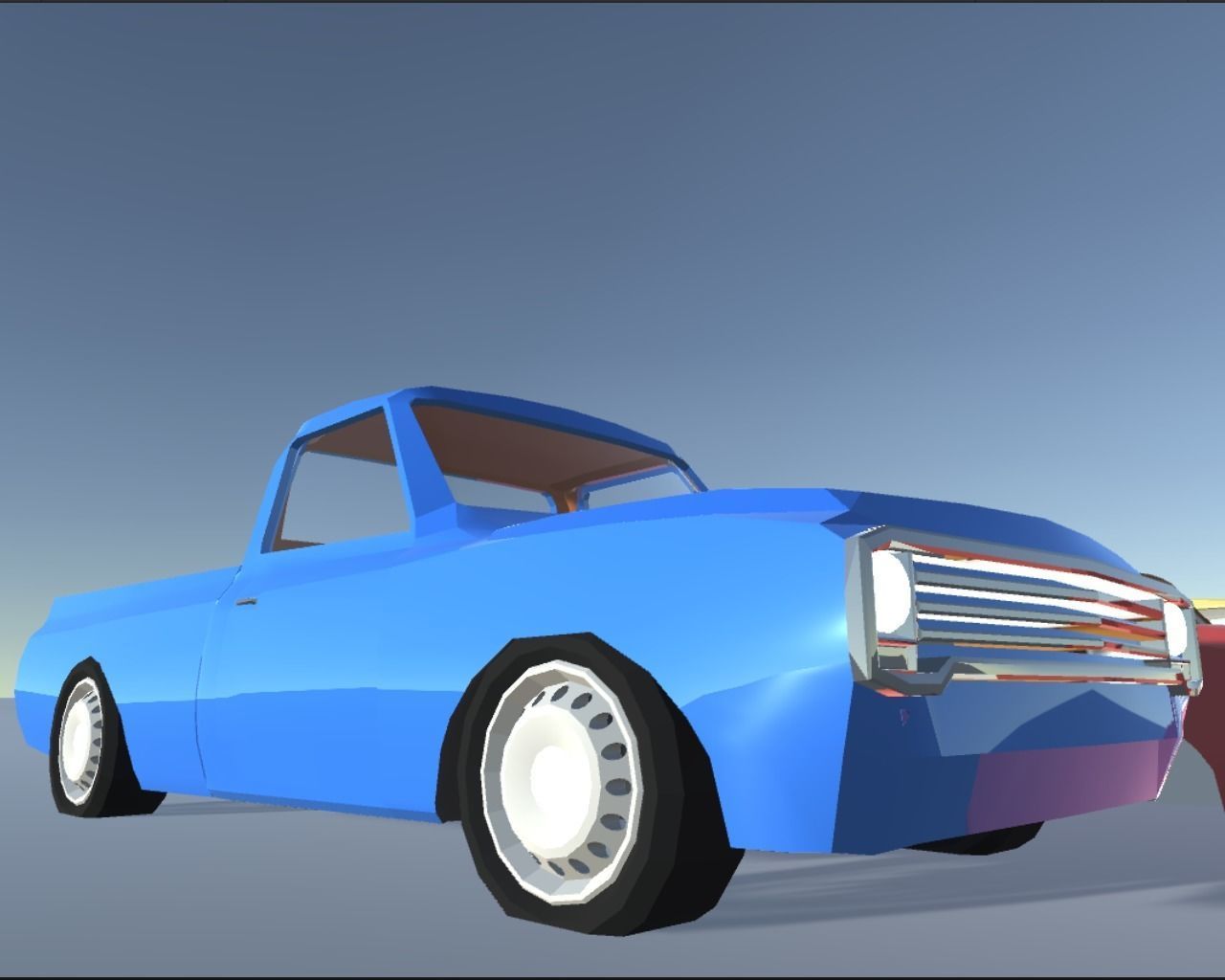 3D model Low Poly Pickup Truck Model VR / AR / low-poly | CGTrader