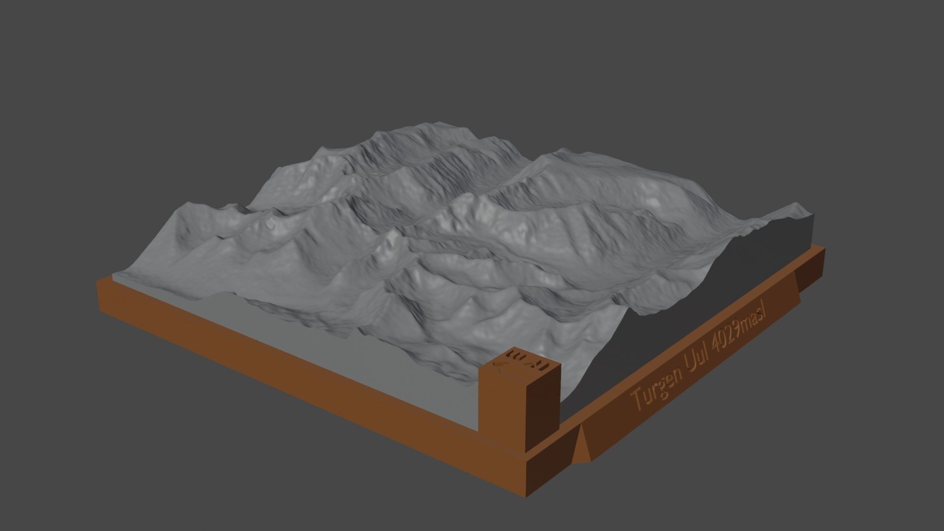 Turgen Uul 3D model 3D printable | CGTrader