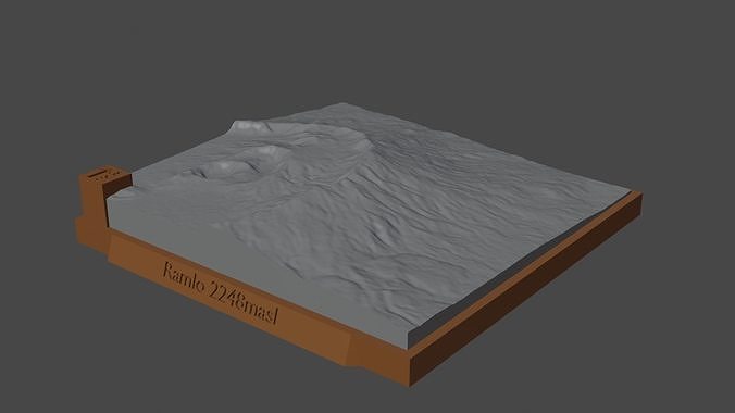 Ramlo mountain 3D model 3D printable | CGTrader