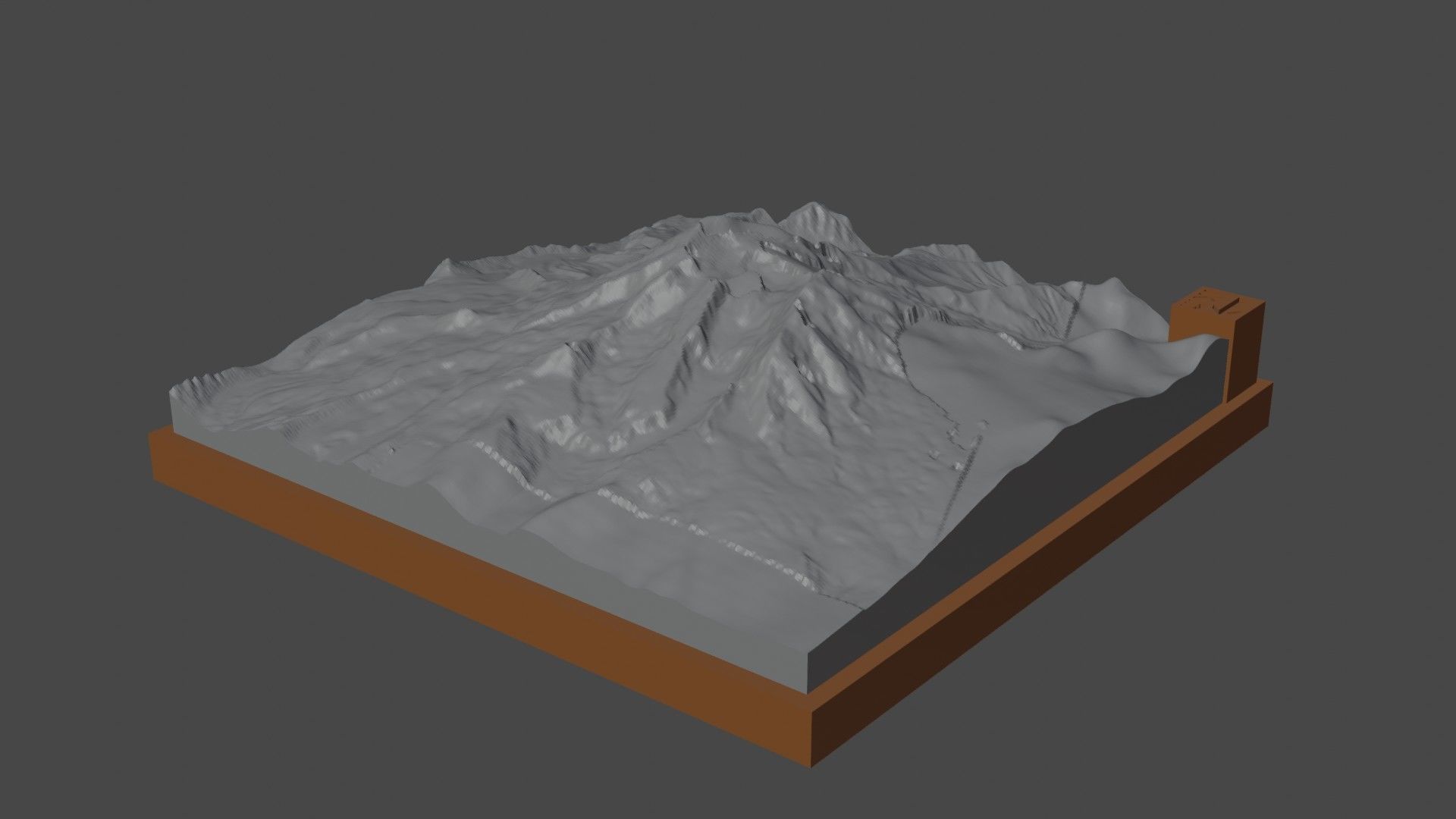 Redoubt Volcano 3D model 3D printable | CGTrader