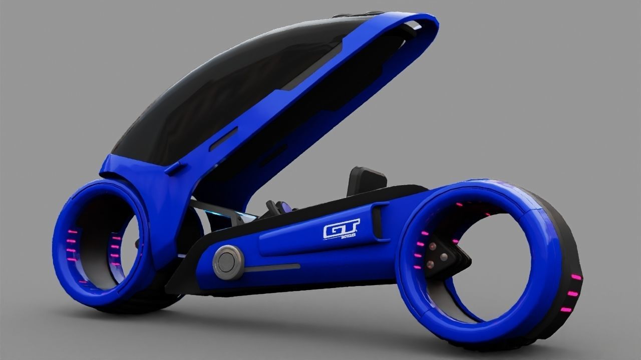 TRON BIKE SONIC rigged 3D model rigged | CGTrader