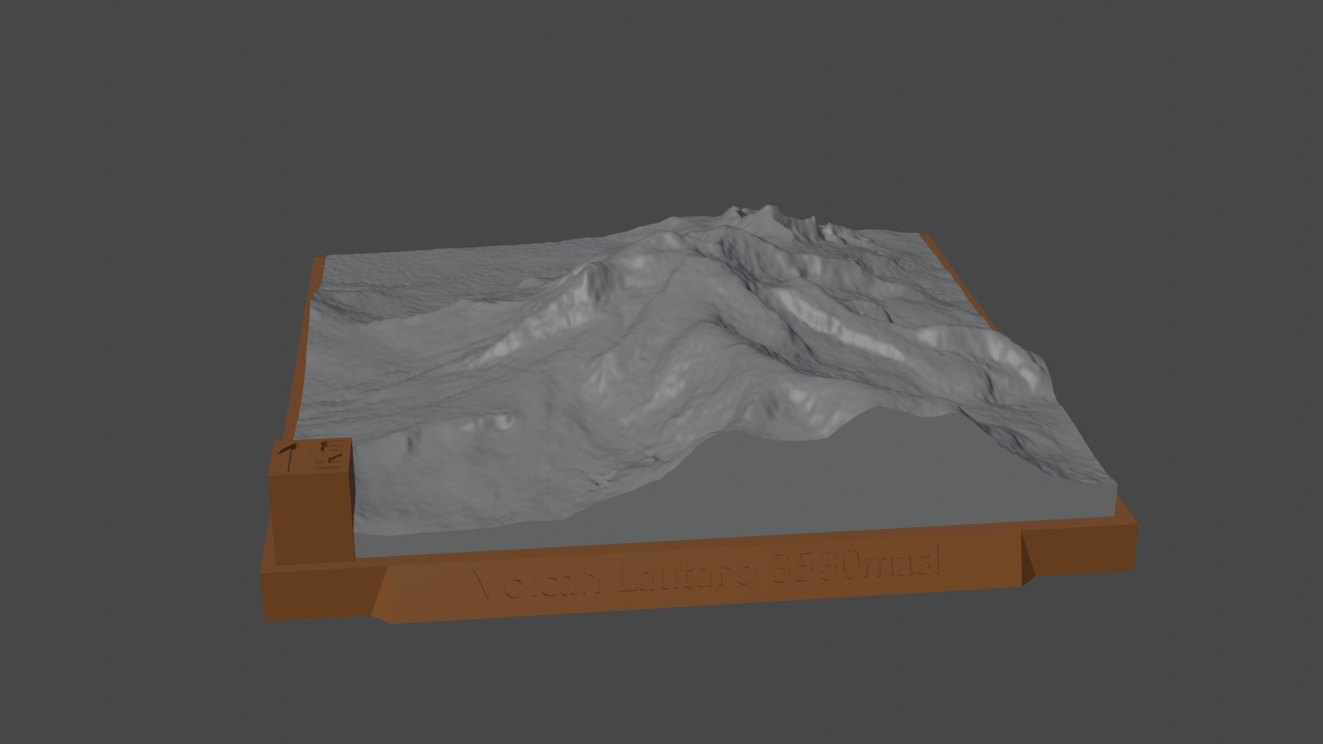 Volcan Lautaro 3D model 3D printable | CGTrader