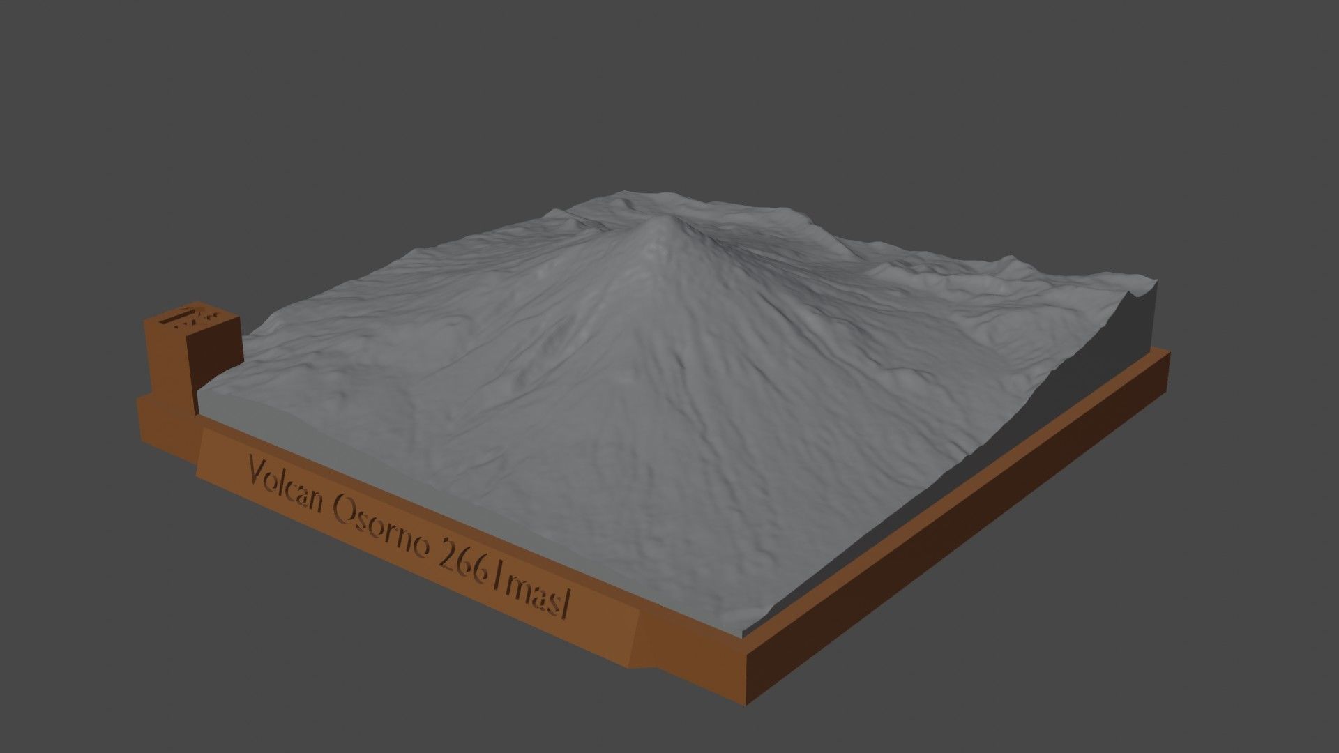 Volcan Osorno 3D model 3D printable | CGTrader
