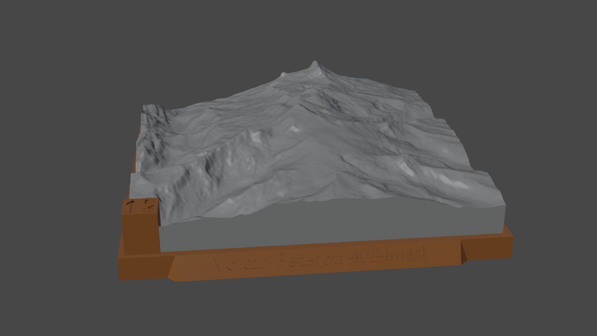 Volcan Peteroa 3D model 3D printable | CGTrader