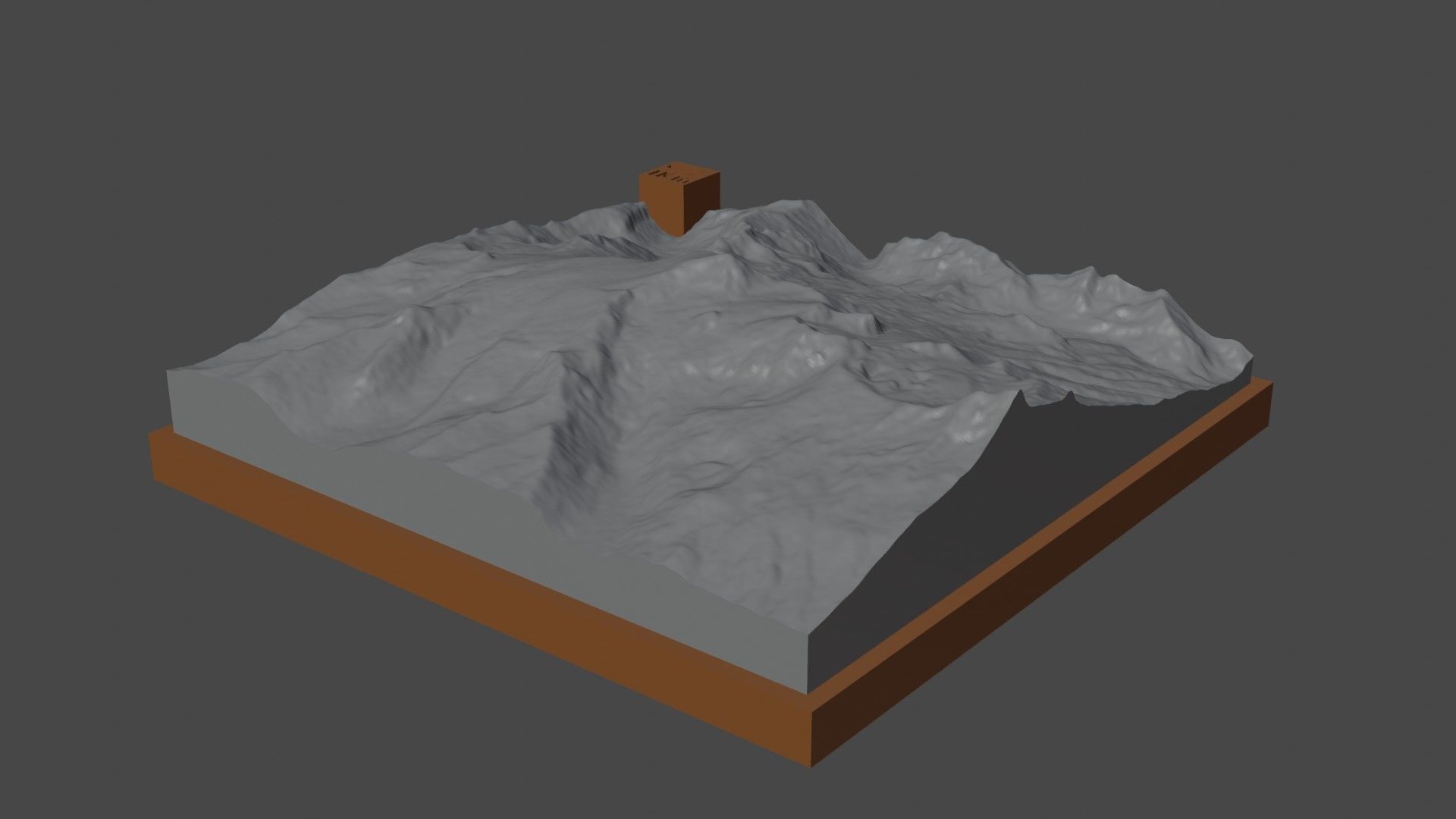 Volcan Peteroa 3D model 3D printable | CGTrader