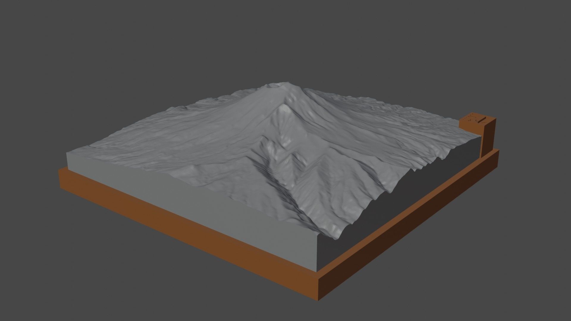 Volcan Popocatepetl 3D model 3D printable | CGTrader