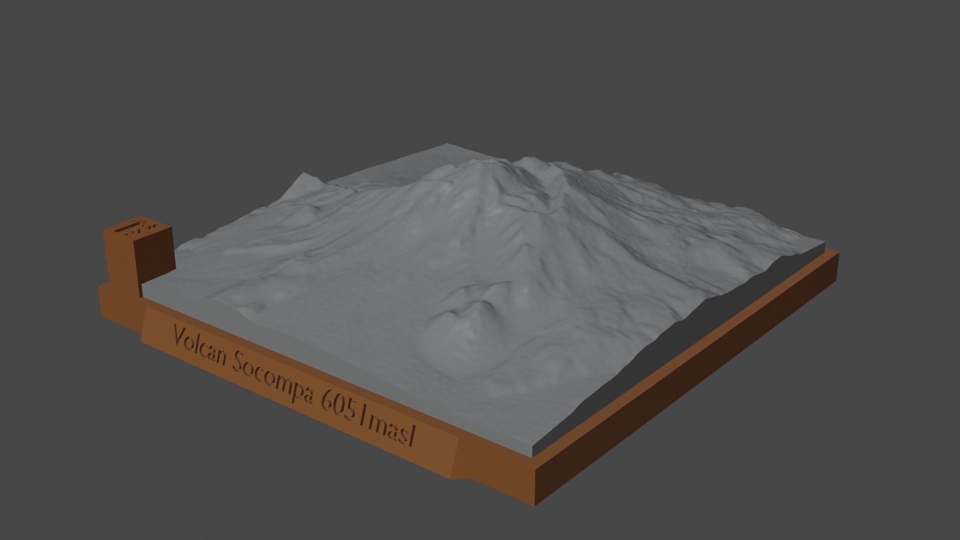 Volcan Socompa 3D model 3D printable | CGTrader