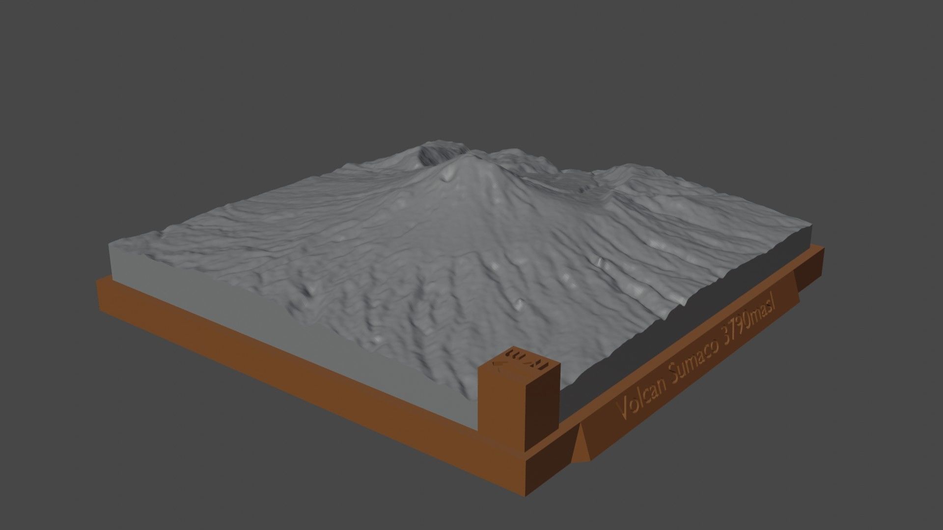 Volcan Sumaco 3D model 3D printable | CGTrader