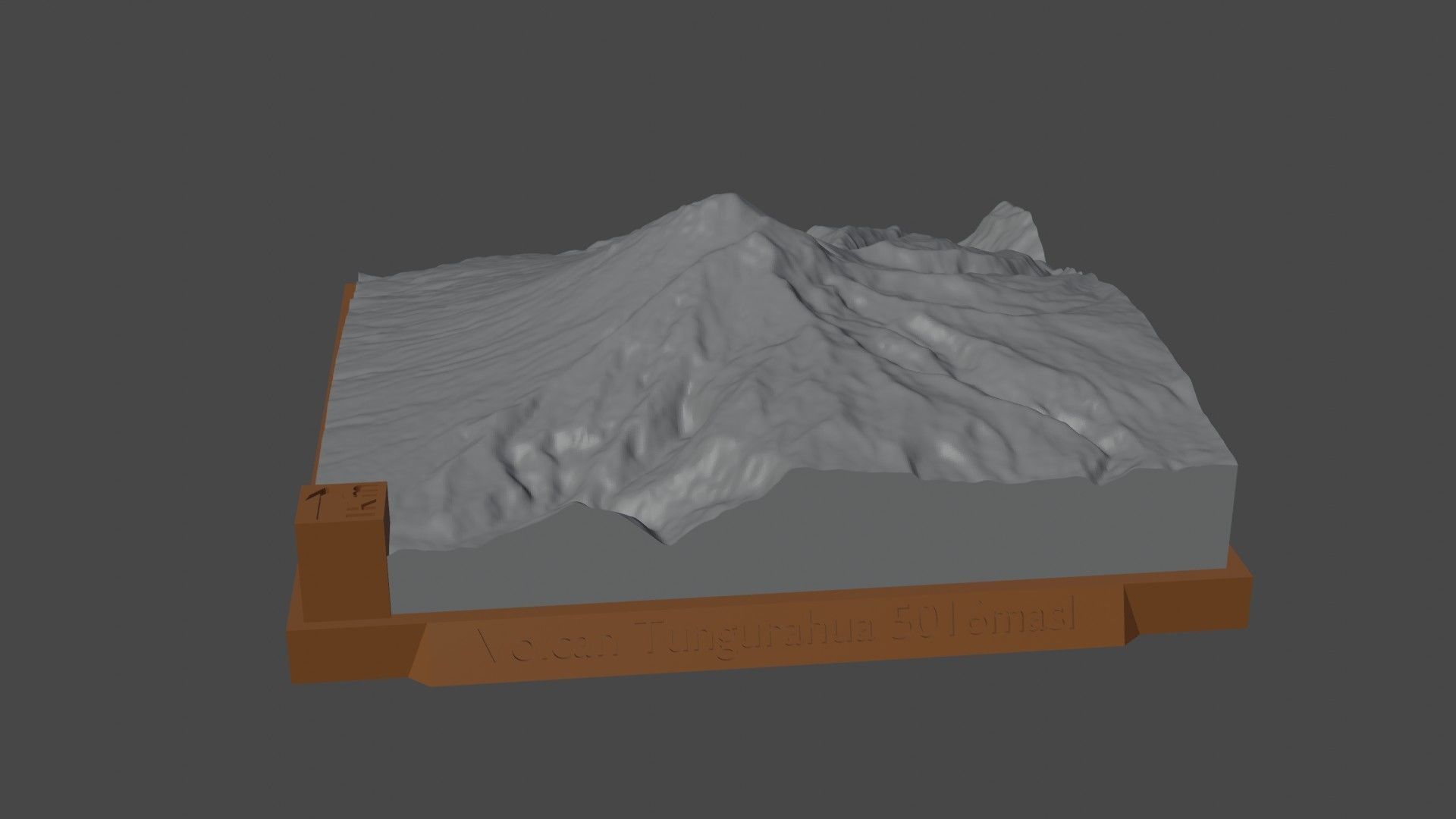 Volcan Tungurahua 3D model 3D printable | CGTrader