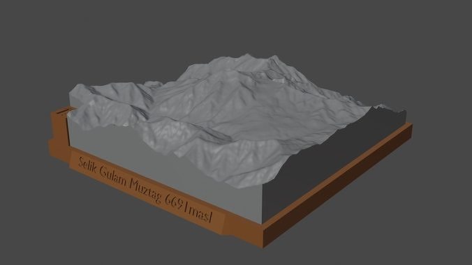 Selik Gulam Muztag 3D model 3D printable | CGTrader