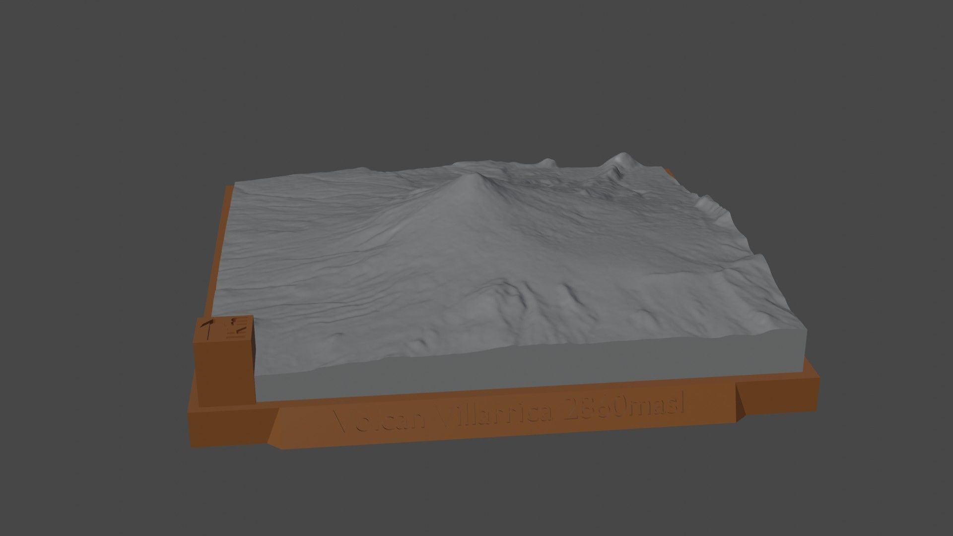 Volcan Villarrica 3D model 3D printable | CGTrader