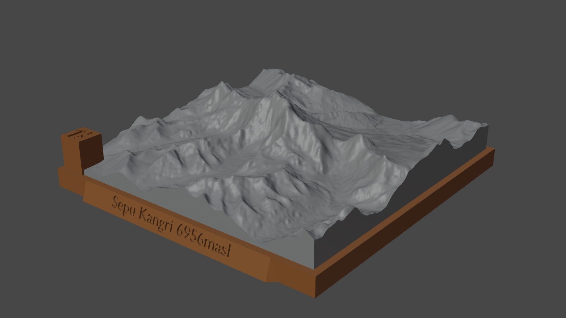 Sepu Kangri 3D model 3D printable | CGTrader