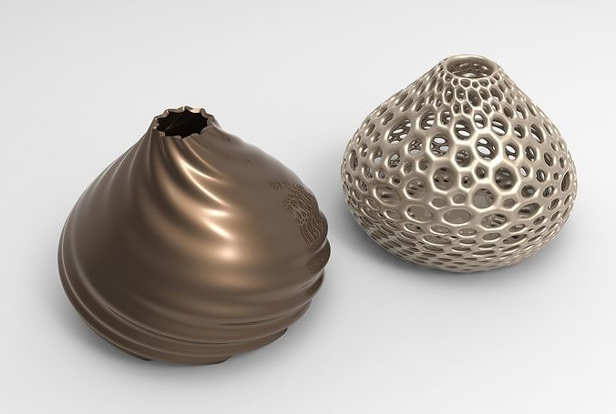 Vase Voronoi 56 3D model 3D printable | CGTrader