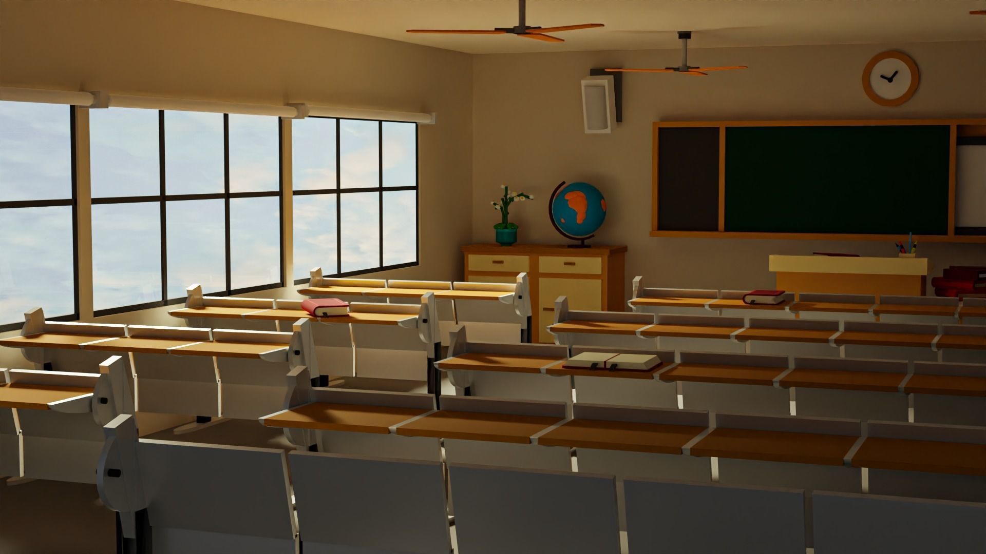 classroom 3D model | CGTrader