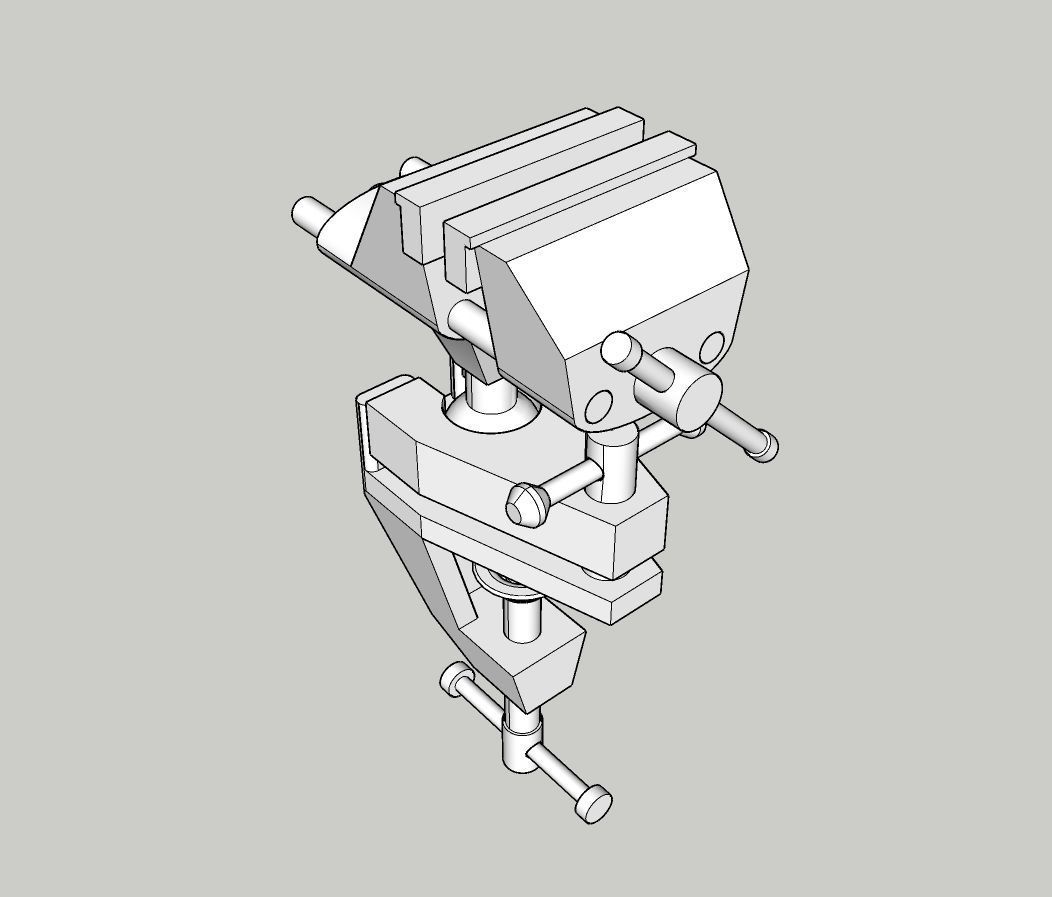 Rotary vise 3D model | CGTrader